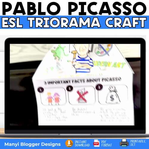 Picasso ESL Craft 3D Hispanic Heritage Month Triorama-Diorama | TPT