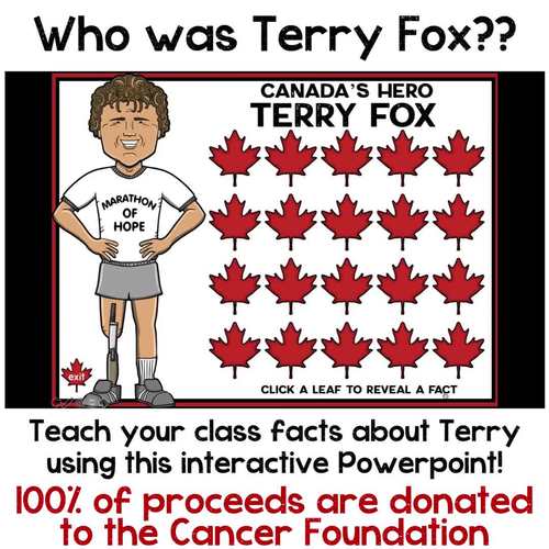 Terry Fox Activities | Powerpoint Games by Stop and Smell the Crayons