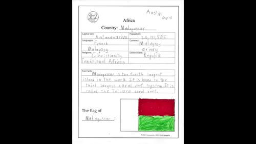 Montessori Maps & Research - Africa by Child's World Geography | TpT