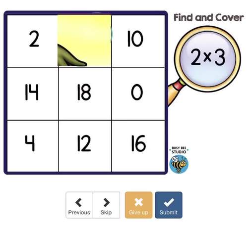 3RD GRADE MULTIPLICATION FACTS REVIEW BOOM CARDS BEGINNING ...