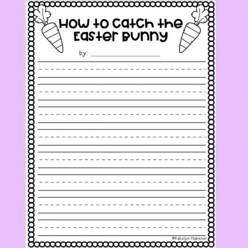 Easter Bunny Writing Pieces, Spring Writing Bulletin Board by Katelyn ...