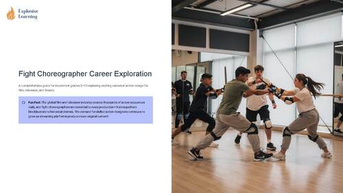 Fight Choreographer Career Exploration 101 Role Skills Salary Pathway ...