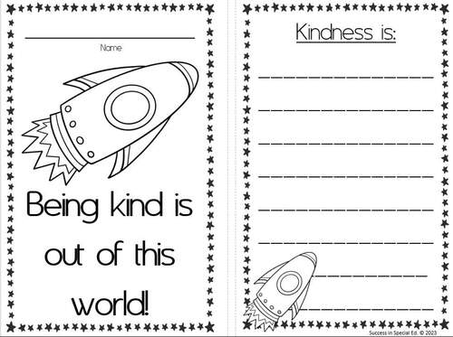 Kindness Craft Booklet Activity for Elementary Social Emotional Learning