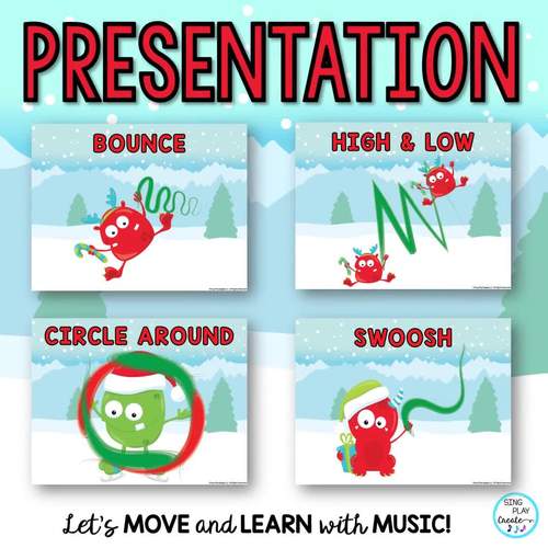 Holiday Scarf Movement Activity Video: PE, Music, Preschool, Home