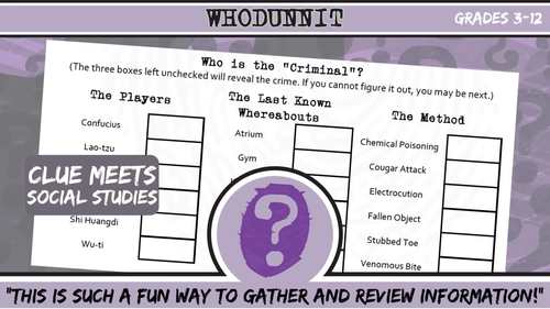 World History Whodunnit Activity Bundle - Printable & Digital Game Options