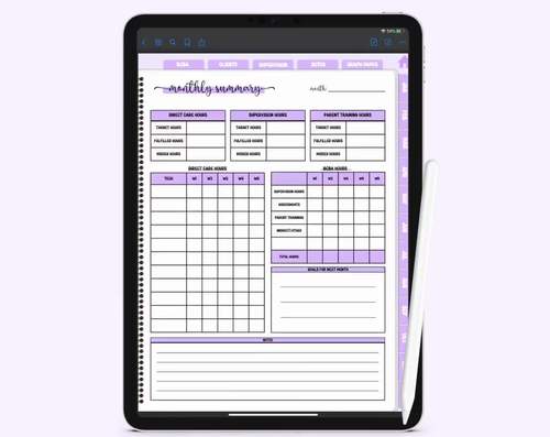 Digital BCBA Planner for Applied Behavior Analysis by EssentiallyABA