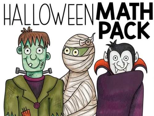 Halloween Math Worksheets - October Math Practice with GOOGLE Slides