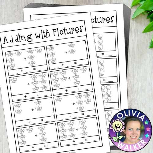 Picture Addition - (Add to 10) Worksheets / Printables for Pre K ...
