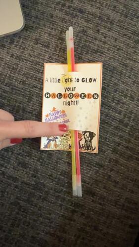 HALLOWEEN Glow Stick Tags (Editable & Printable) for teachers or students