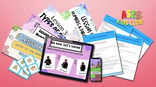 ASL Beginner Course Lesson Plans | Basics, Numbers, Deaf Culture & Sign ...
