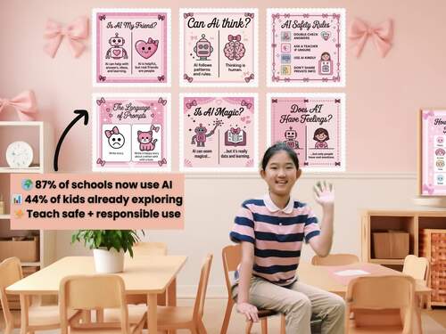 6 AI Question Posters + 2 Free Bonuses | Coquette Bow Aesthetic | STEM ...