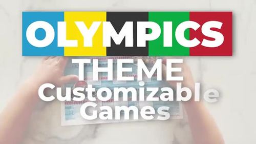 OLYMPICS Theme Customizable Games for Preschool & Kindergarten by ...