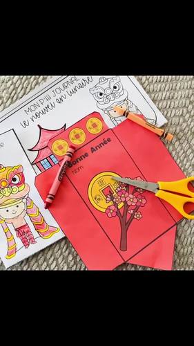 French : Le Nouvel an Lunaire / The Lunar year / Chinese new year Printable