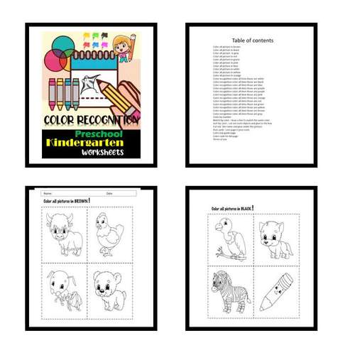 Color Recognition Color Identify Learning color For Pre-K Kindergarten