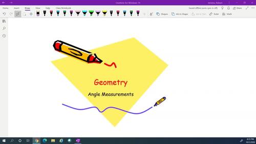 Angle Measurement (Geometry) - Instructional Slides & Video by RJ Math