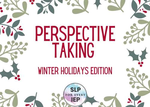 Winter Holidays Perspective Taking-Pragmatic Language PDF Lesson for ...