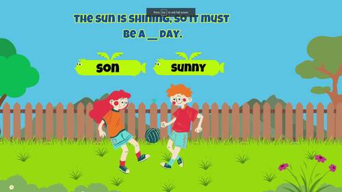 Fill-It-In Fun: Interactive Vocabulary & Word Recognition Game for Pre ...