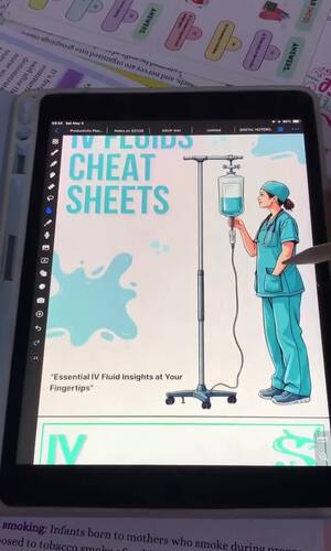 IV Fluids Cheat Sheets, IV Therapy Guide, Medication Math, Medication ...