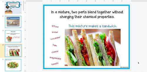 Mixtures and Solutions Lesson, Interactive Notes, and Sort Activity