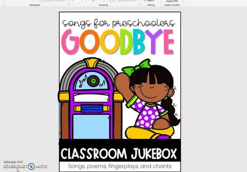 Goodbye Songs for Preschoolers by The Creative Teacher's Toolbox