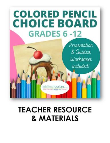 Colored Pencil Instruction for Middle School Art by Kristina Toolan