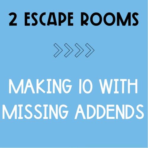 Missing Addends and Making 10 | Digital Escape Room by Sullivan in Second