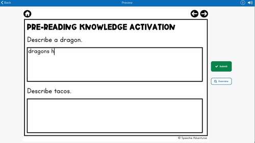 Dragons Love Tacos Book Companion Activities Speech Language Therapy ...