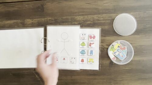 Winter Clothing Interactive Book by SpeechySisters | TPT