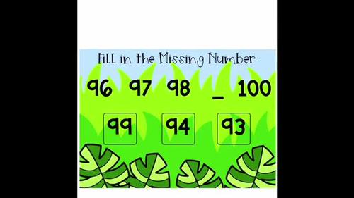 Boom Cards - Find the Missing number 81-100 by Rooted in Resource
