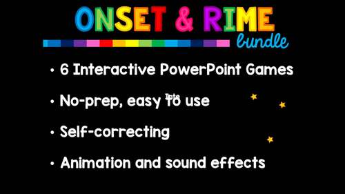 CVC Word Families PowerPoint Games Onset and Rime Bundle by Lindy du ...