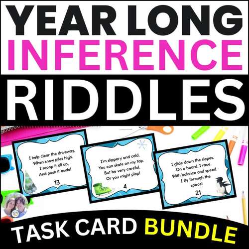 Inference Riddles Task Cards Making Inferences Inferencing Activity Bundle