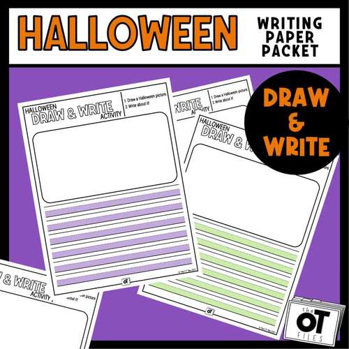 HALLOWEEN Writing Paper by the OT files | TPT
