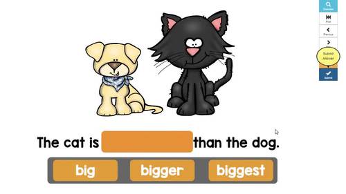 Comparing Adjectives- BOOM Cards by Having A Fields Day | TPT