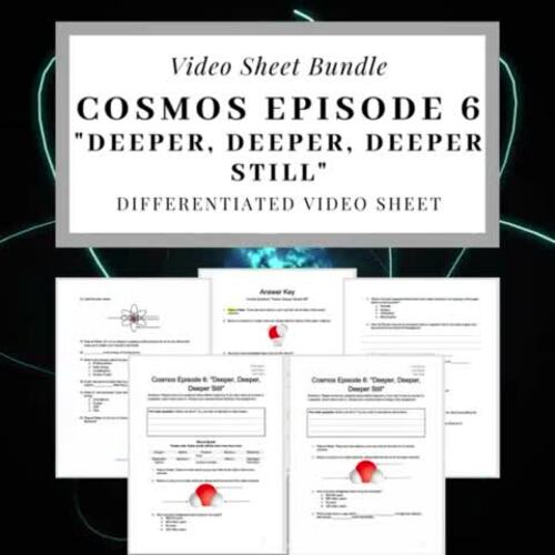 Bundle Cosmos Episode 6 Video Sheet on Atoms & Molecules | TPT