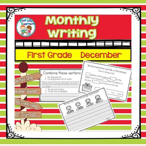 First Grade Writing Activities | Writing Prompts or Journals | December