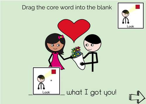 CORE Vocabulary Word: LOOK | BOOM CARDS™ | AAC | Speech Therapy by ...