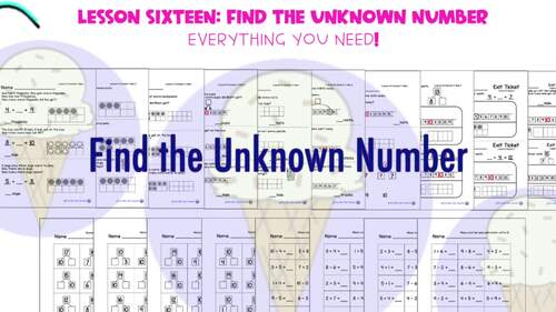 Lesson 16 iReady First Grade: Find the Unknown Number by The Mint Chip ...