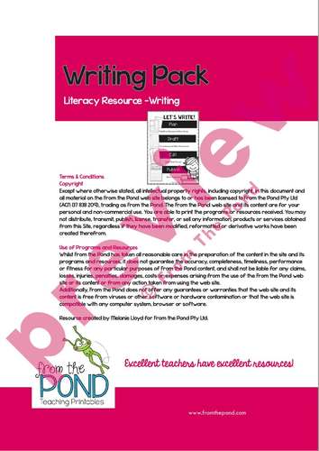 My Monster Descriptive Writing Packet by From the Pond | TPT