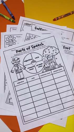 November No Prep Printable Worksheets- ELA & Math- Second Grade | TpT