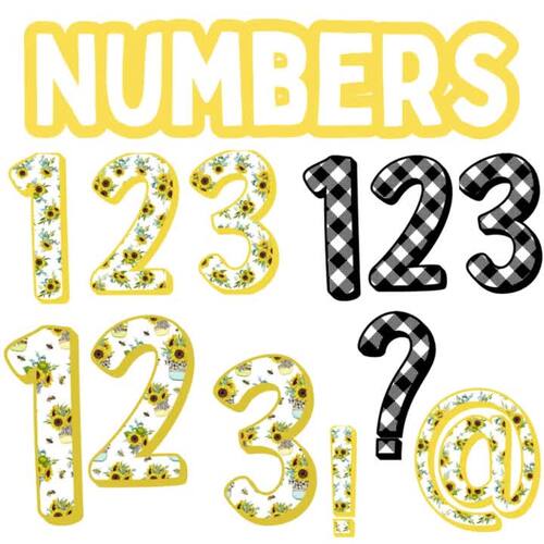 Sunflower Bulletin Board Letters for the Sunflower Themed Classroom Decor