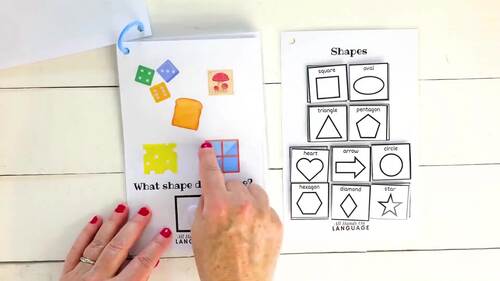 Shapes Around Us Interactive Mini Book with Choice Board and 10 Shapes ...