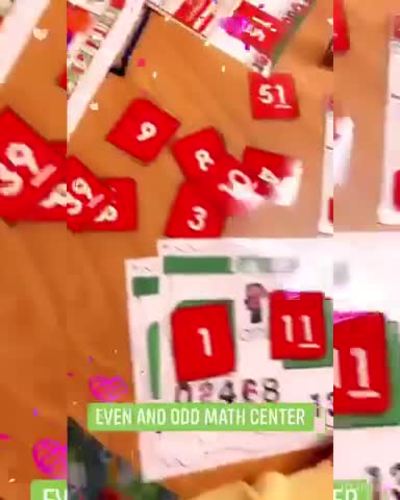 Even and Odd Math Centers | Even and Odd Centers | August Math Centers