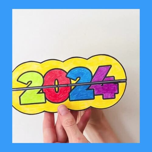 New Year 2024 reflections and goals foldable activity new year's ...