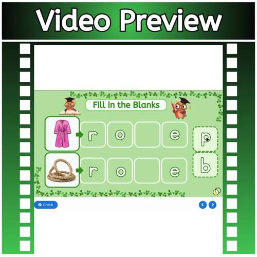 CVCe Words: Fill in the Blanks Digital Resources by Schooler's Mate