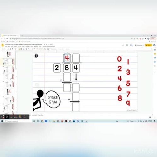 Long Division One Digit Divisor Print and Digital by Smarter Together