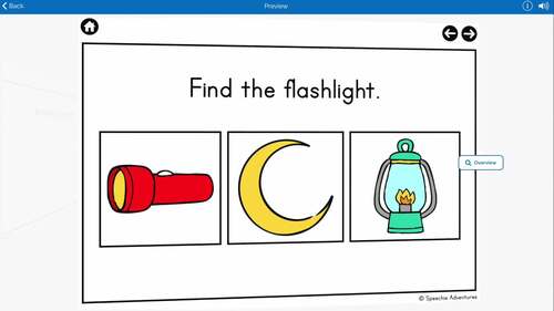 Camping Build a Scene for Early Language Skills in Speech Language Therapy