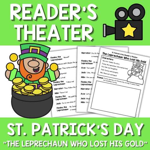 St Patricks Day Readers Theater Script | Leprechaun Theme Reading Small ...