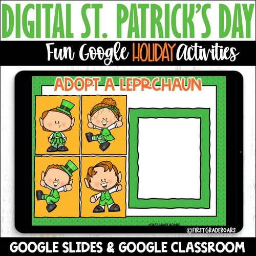 Digital St. Patrick's Day Activities Distance Learning Google Slides