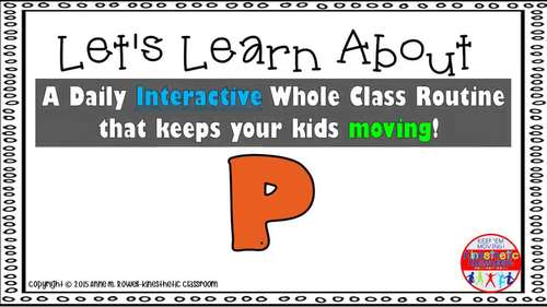 Interactive Alphabet and Letter Sound Practice Slideshow Letter P