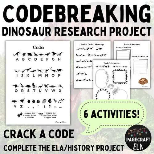Dinosaur Research Project | Codebreaker Tasks | Cryptogram | History ...